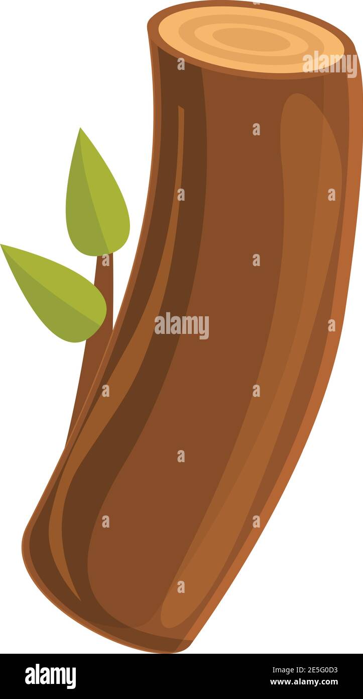 Eco tree trunk icon. Cartoon of eco tree trunk vector icon for web ...