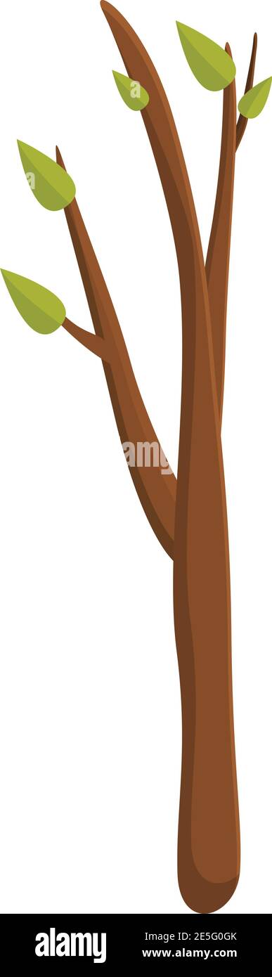 Young tree icon. Cartoon of young tree vector icon for web design ...