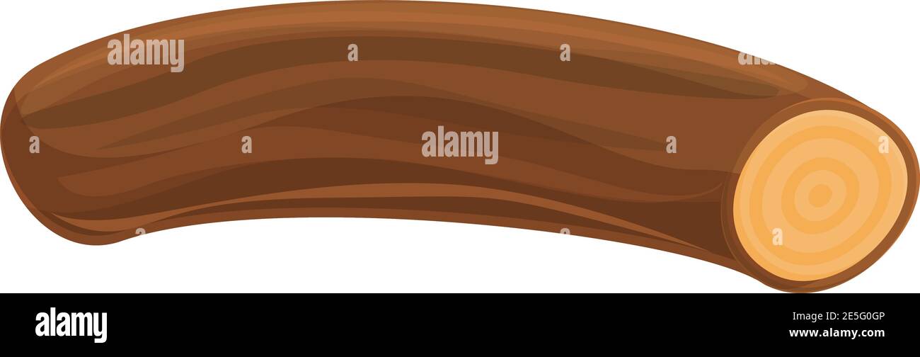 Round tree branch icon. Cartoon of round tree branch vector icon for ...