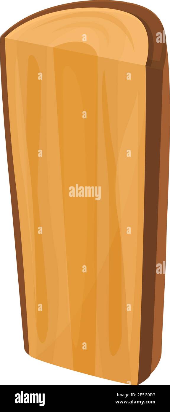 Tree trunk plank icon. Cartoon of tree trunk plank vector icon for web ...