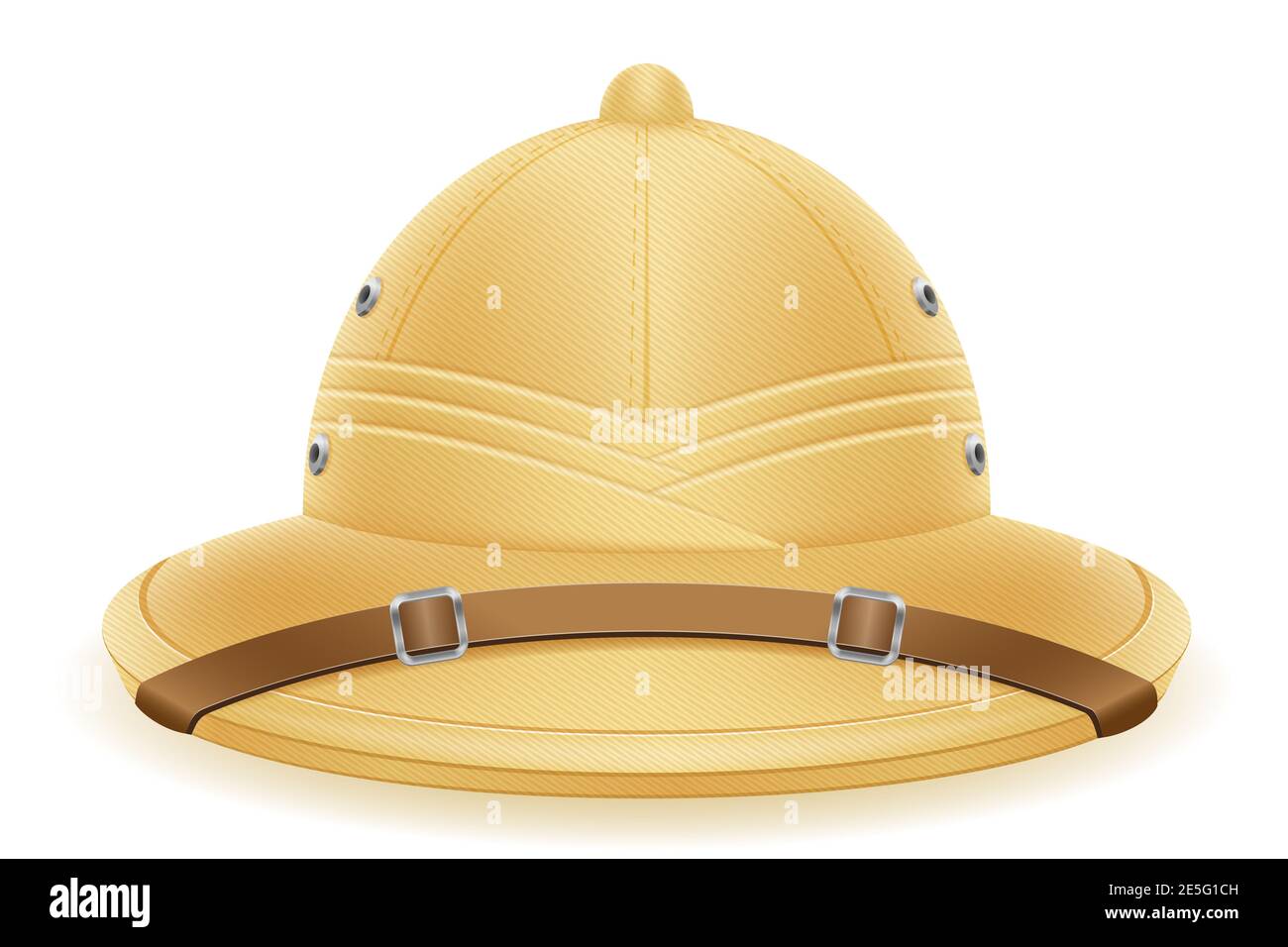 pith helmet hat for tourism hunting and expeditions vector illustration ...