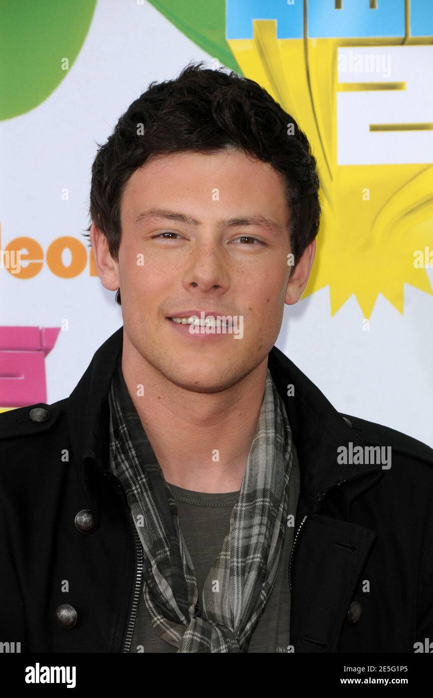 Cory Monteith at 2011 Nickelodeon Kids Choice Awards held at USC's ...