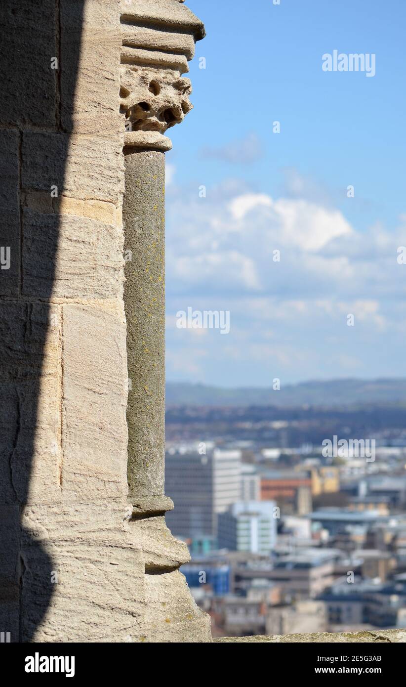 Cabot Tower Architecture with view over Bristol Stock Photo - Alamy