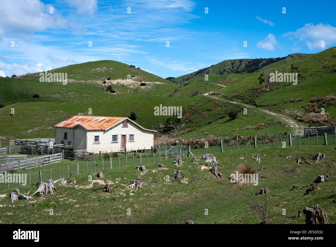 Barn near Pongaroa , Tararua District, North Island, New Zealand Stock ...