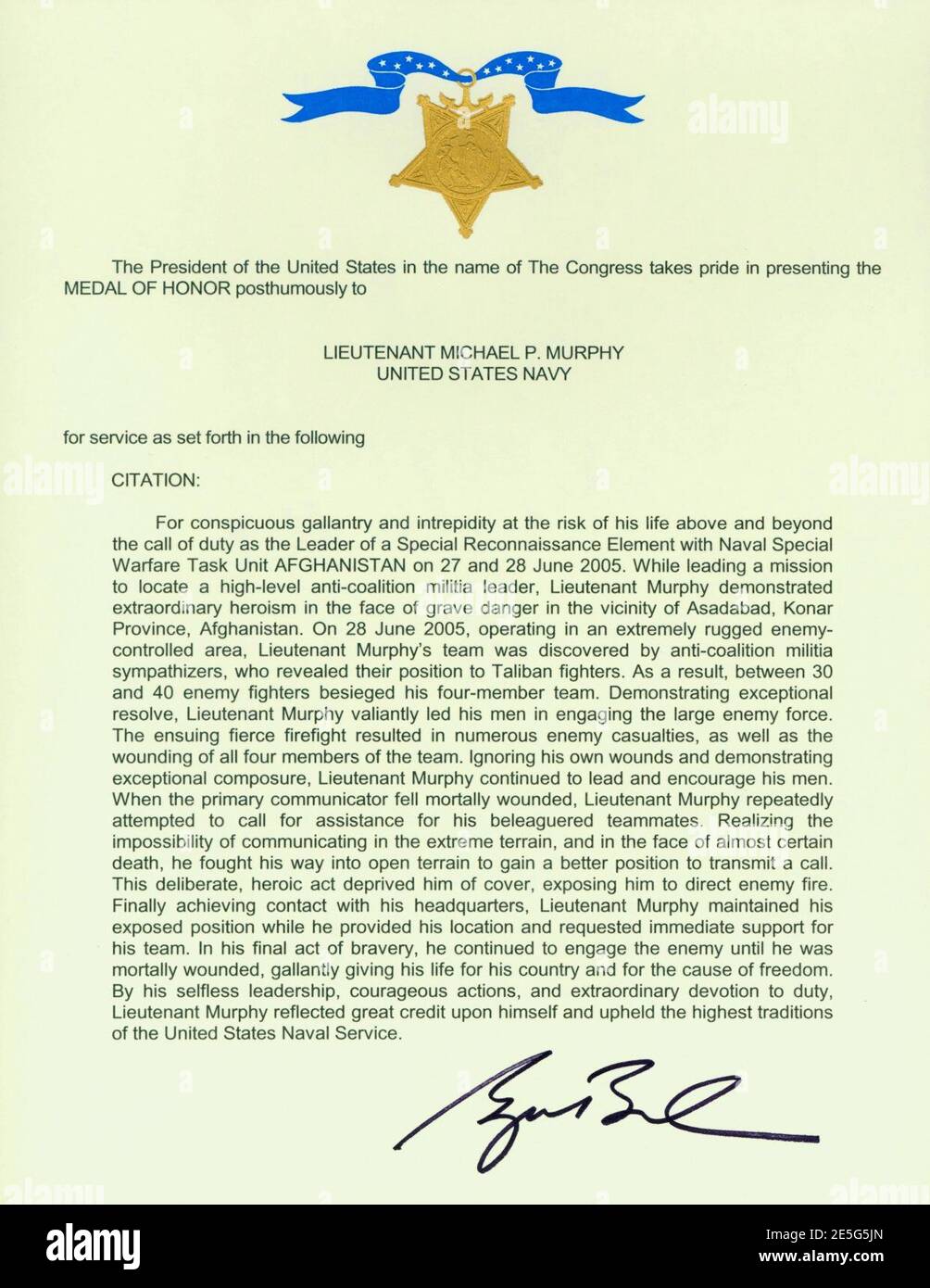 Posthumous Award Wording