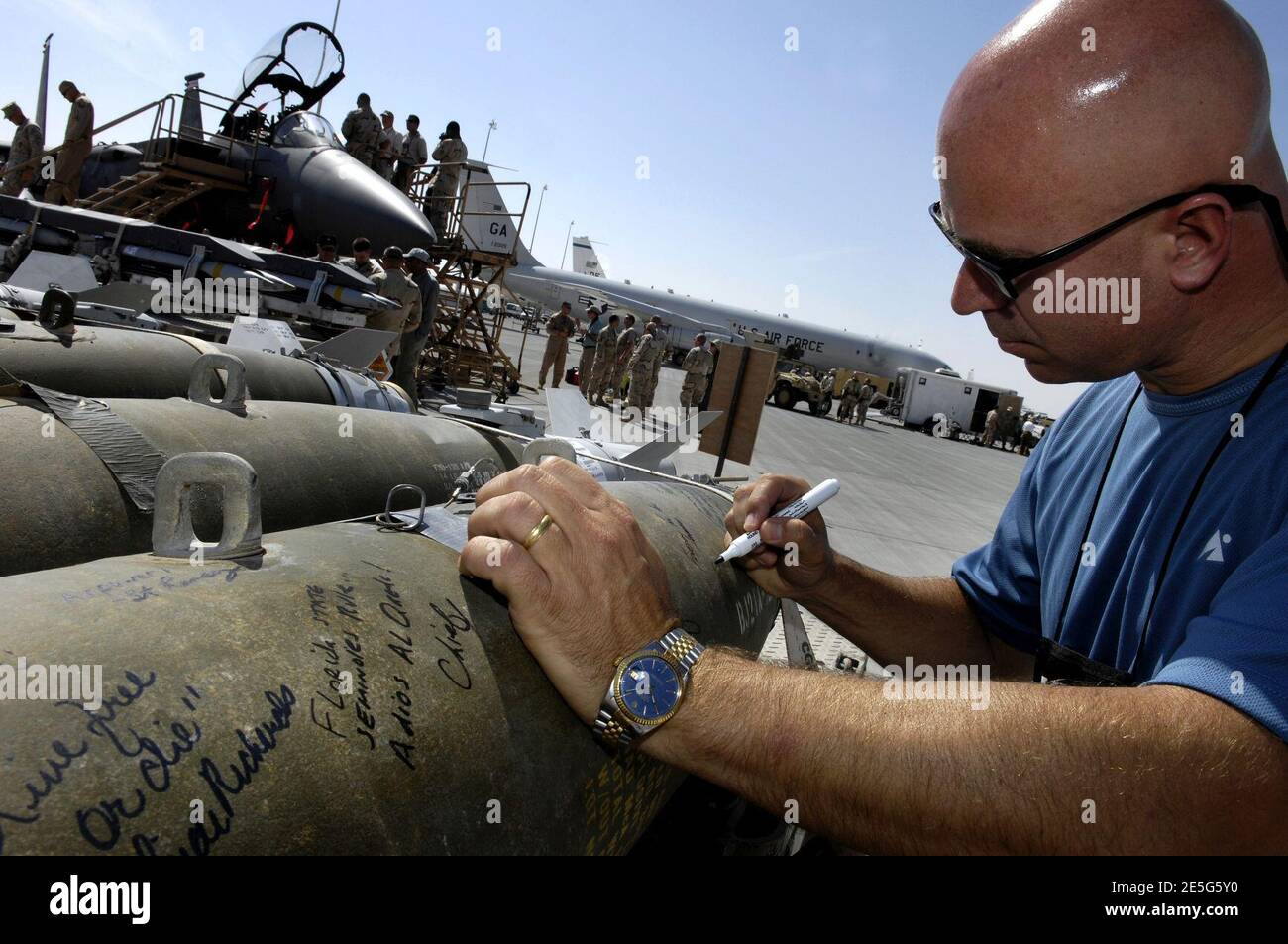Michael Smerconish signing bomb Stock Photo - Alamy