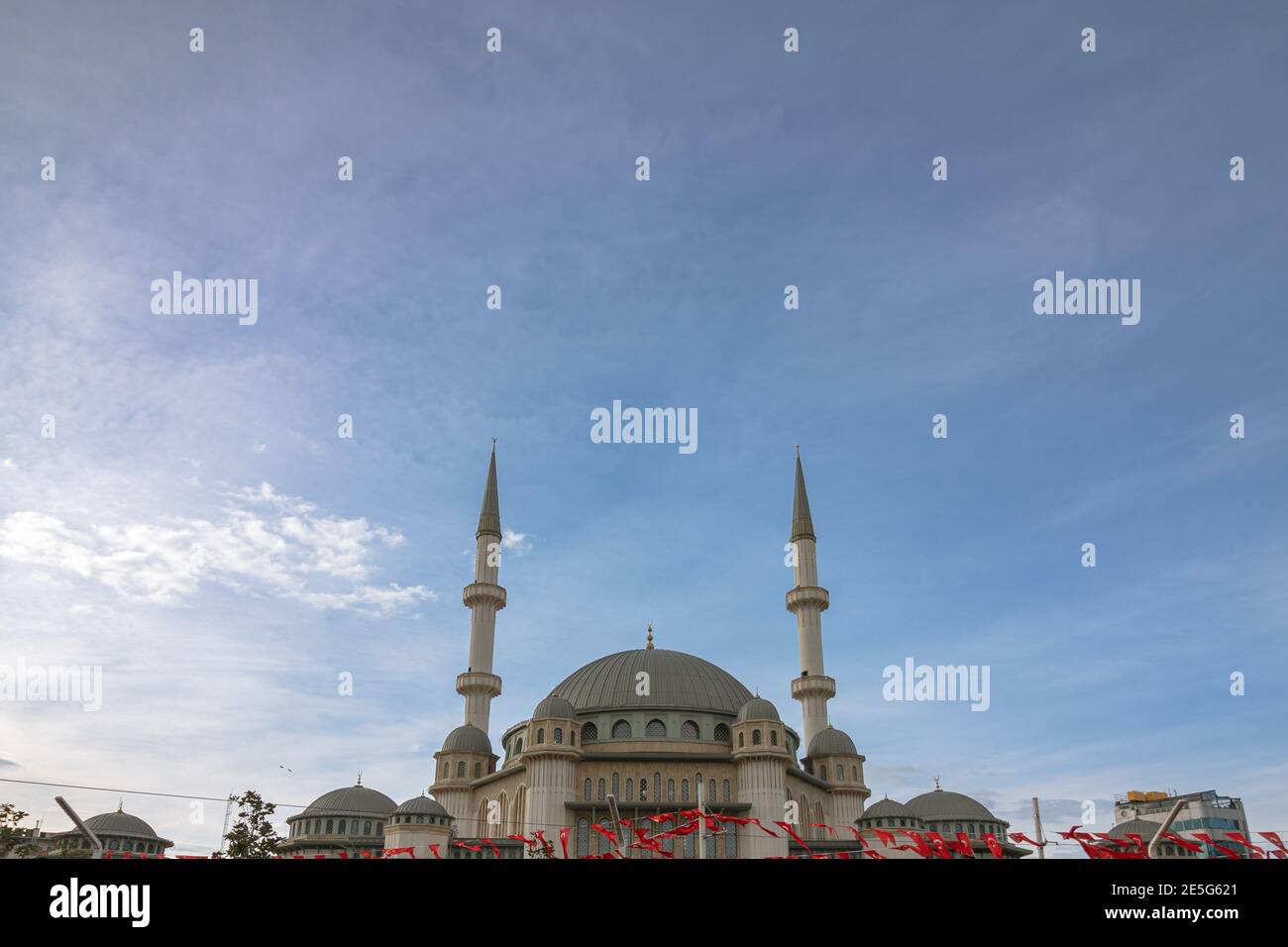 Taksim Mosque in Istanbul. Newly built mosque in Taksim Square in ...
