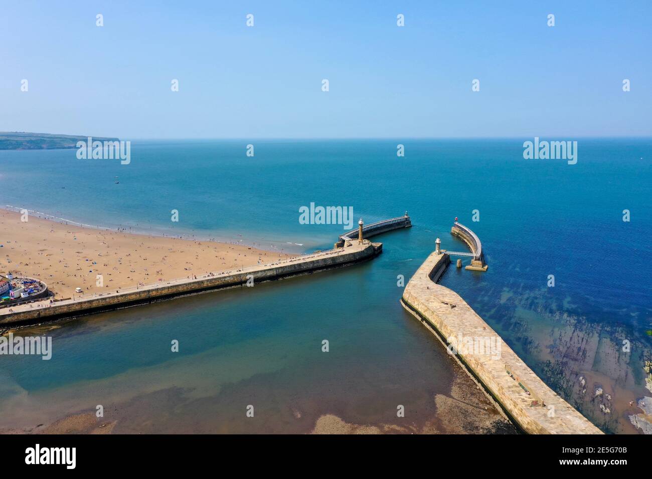 Whitby drone aerial hi-res stock photography and images - Alamy
