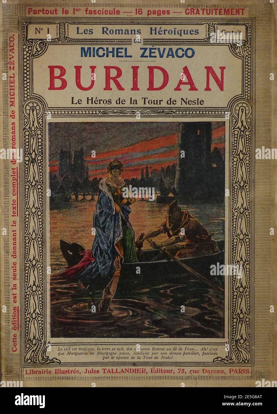Michel Zevaco - Buridan, le Héros de la Tour de Nesle (1911 Stock Photo ...