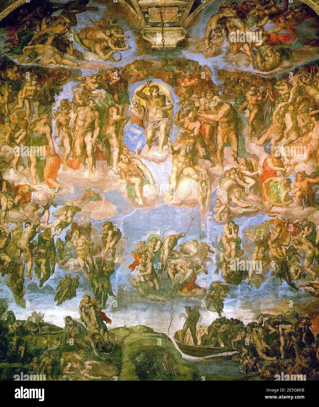 Michelangelo - Fresco of the Last Judgement Stock Photo - Alamy
