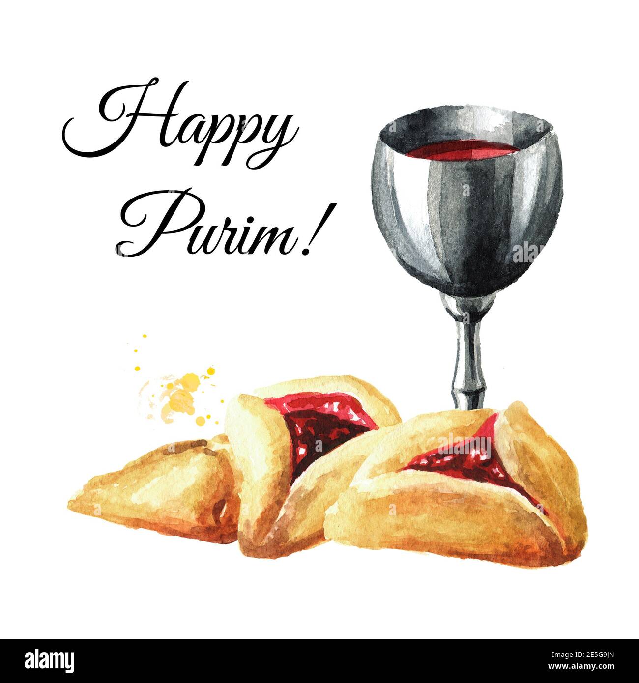 Happy purim template greeting card hi-res stock photography and images ...