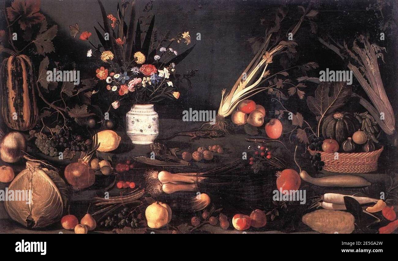 Michelangelo Merisi da Caravaggio - Still-Life with Flowers and Fruit ...