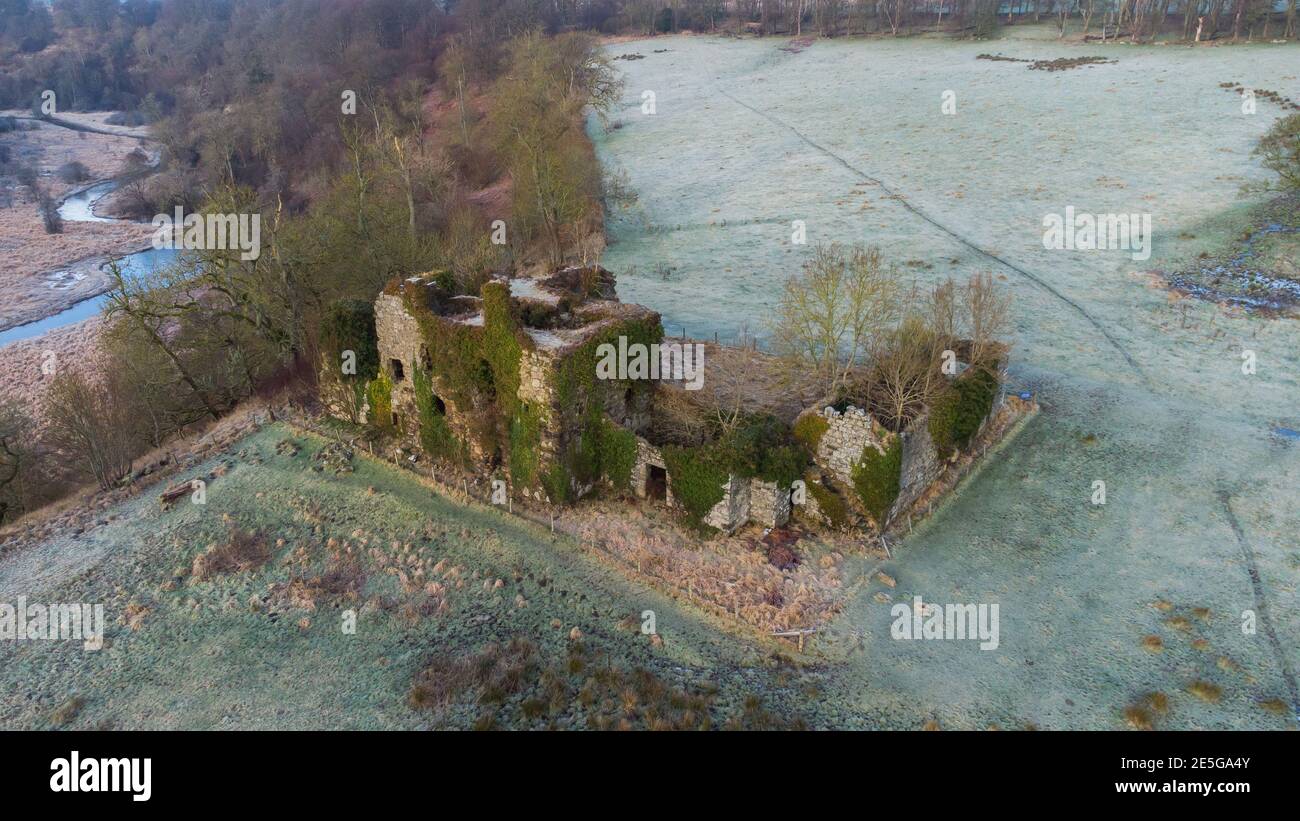 The ruins of Gight Castle on the Haddo Estate near Methlick ...