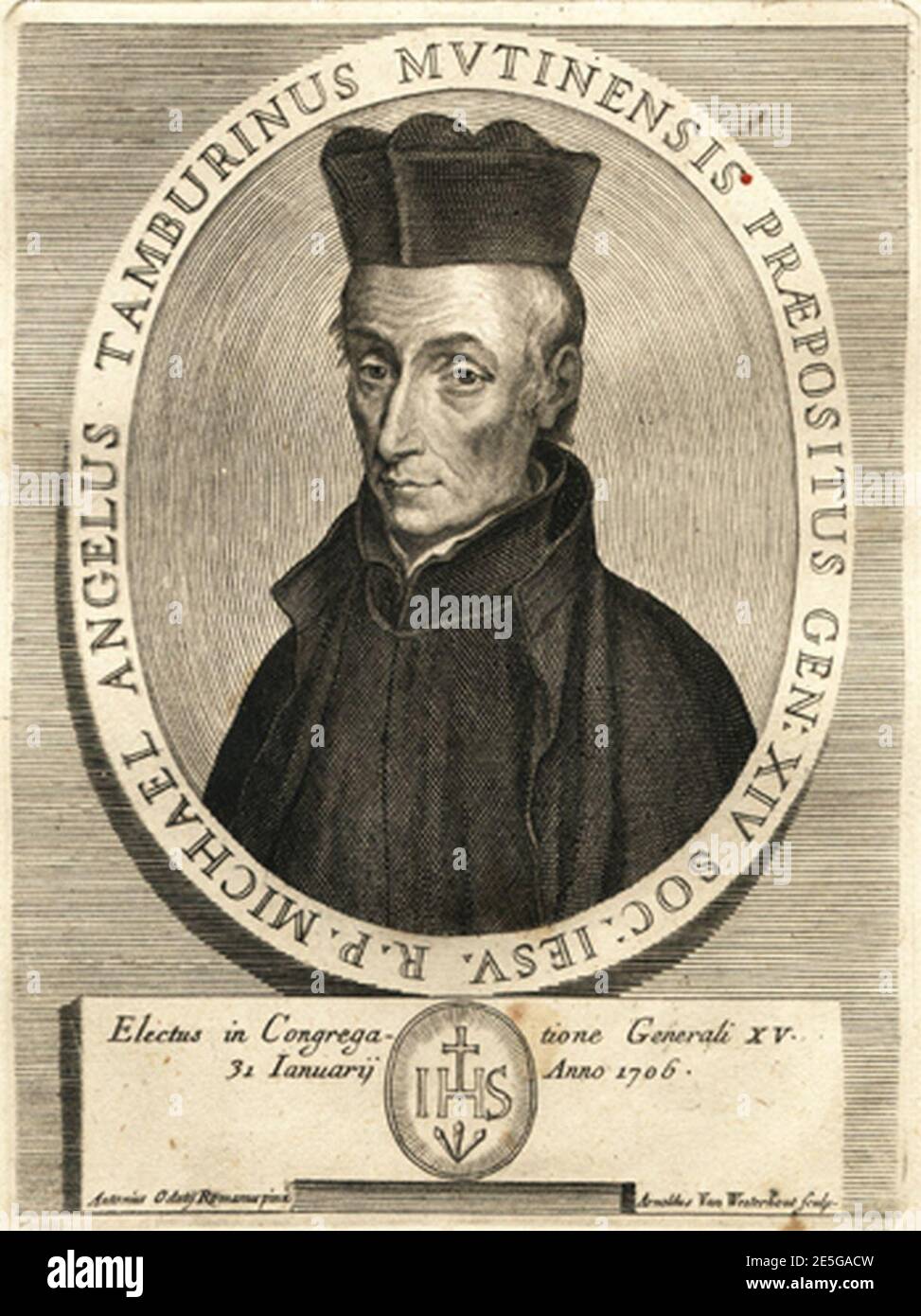 Michelangelo Tamburini - Ordensgeneral der Jesuiten Stock Photo - Alamy
