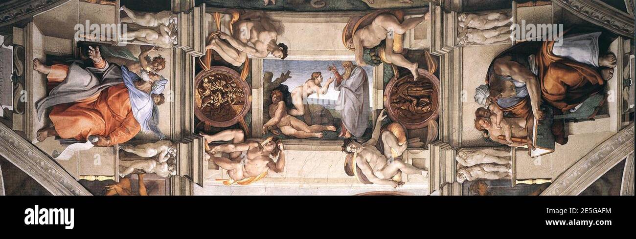 The creation of eve michelangelo hi-res stock photography and images ...