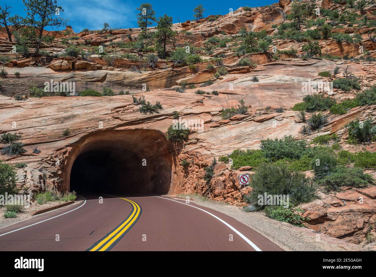 Road going to zion national park hi-res stock photography and images ...