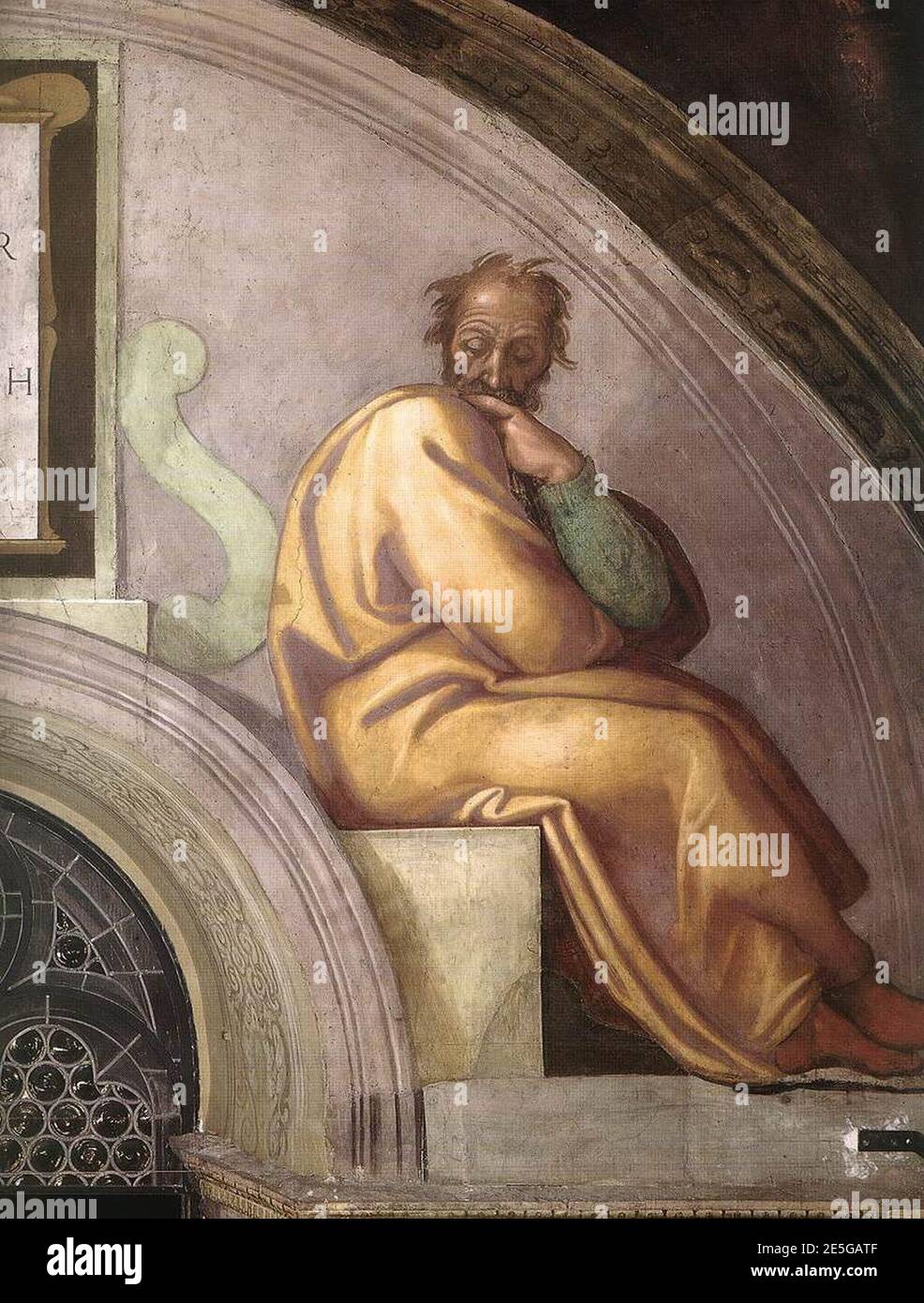 Michelangelo, lunetta, Azor - Zadok 02 Stock Photo - Alamy