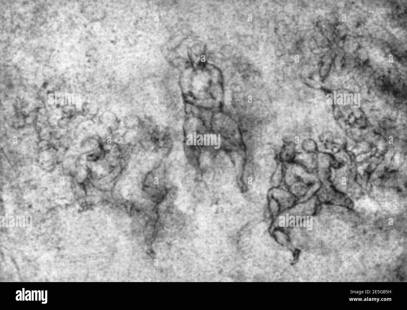 Michelangelo, studio per il giudizio universale Stock Photo - Alamy