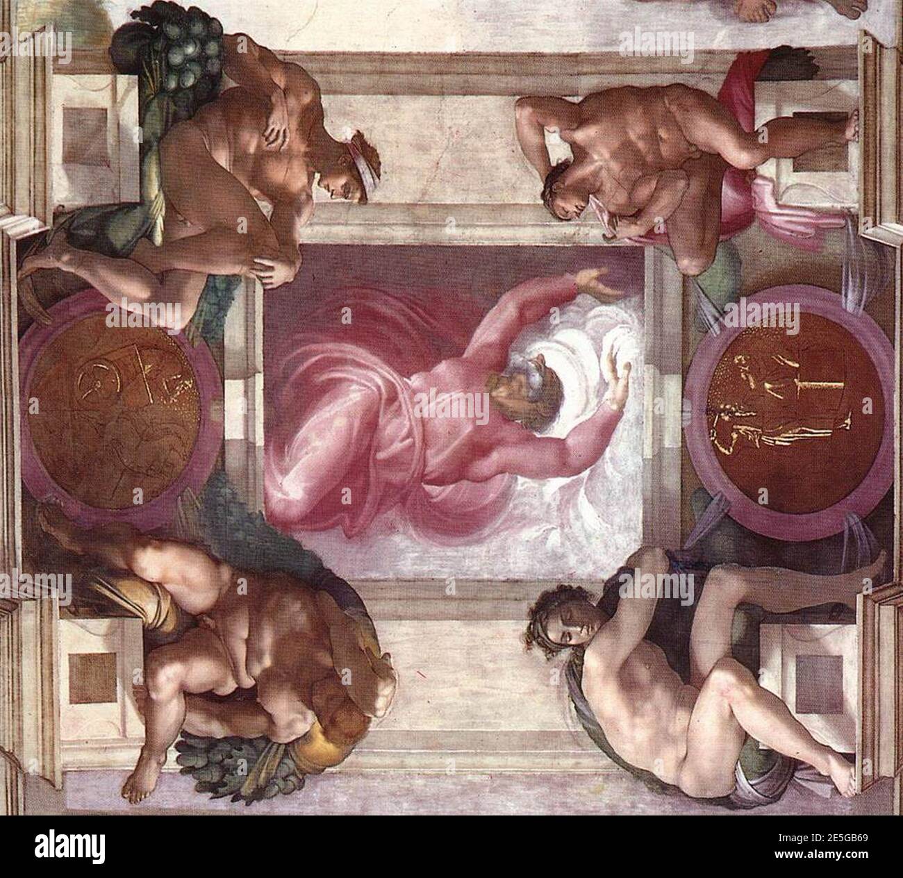 Michelangelo, Separation of Light from Darkness 00 Stock Photo - Alamy