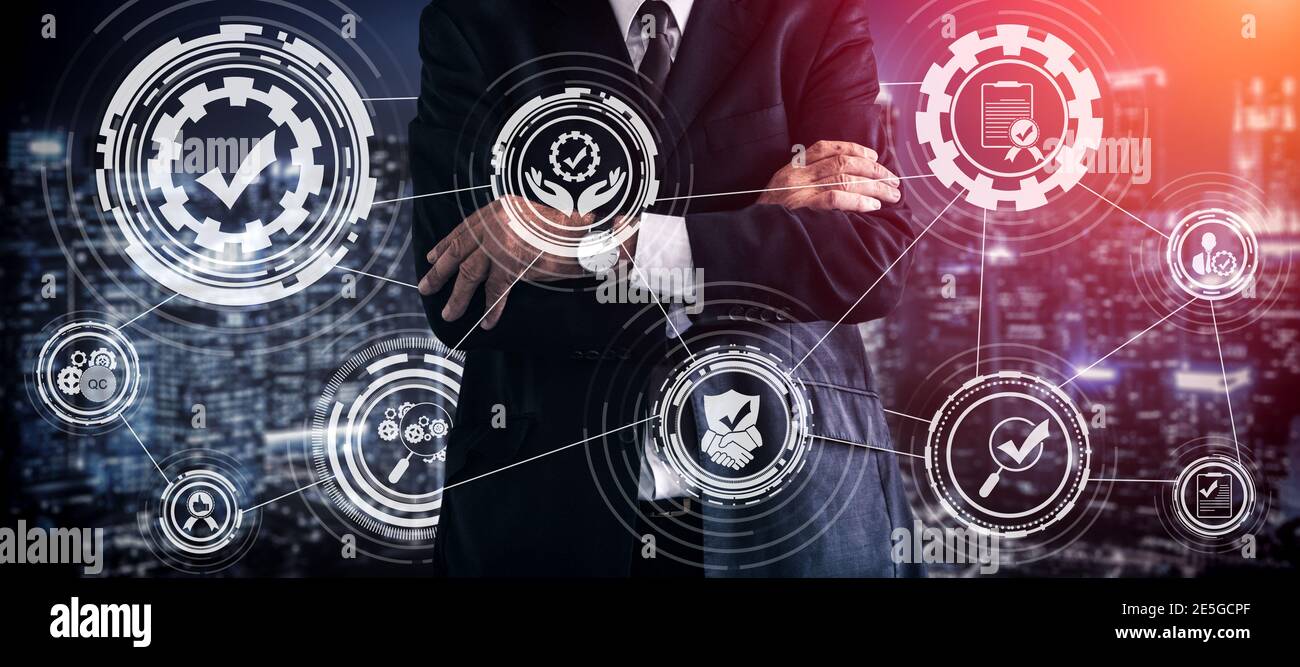 Quality control man graphic hi-res stock photography and images - Alamy