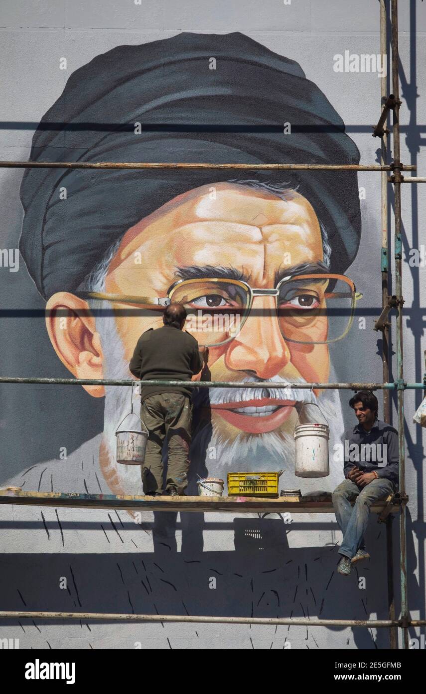 Ayatollah Ali Khamenei Portrait High Resolution Stock Photography and ...