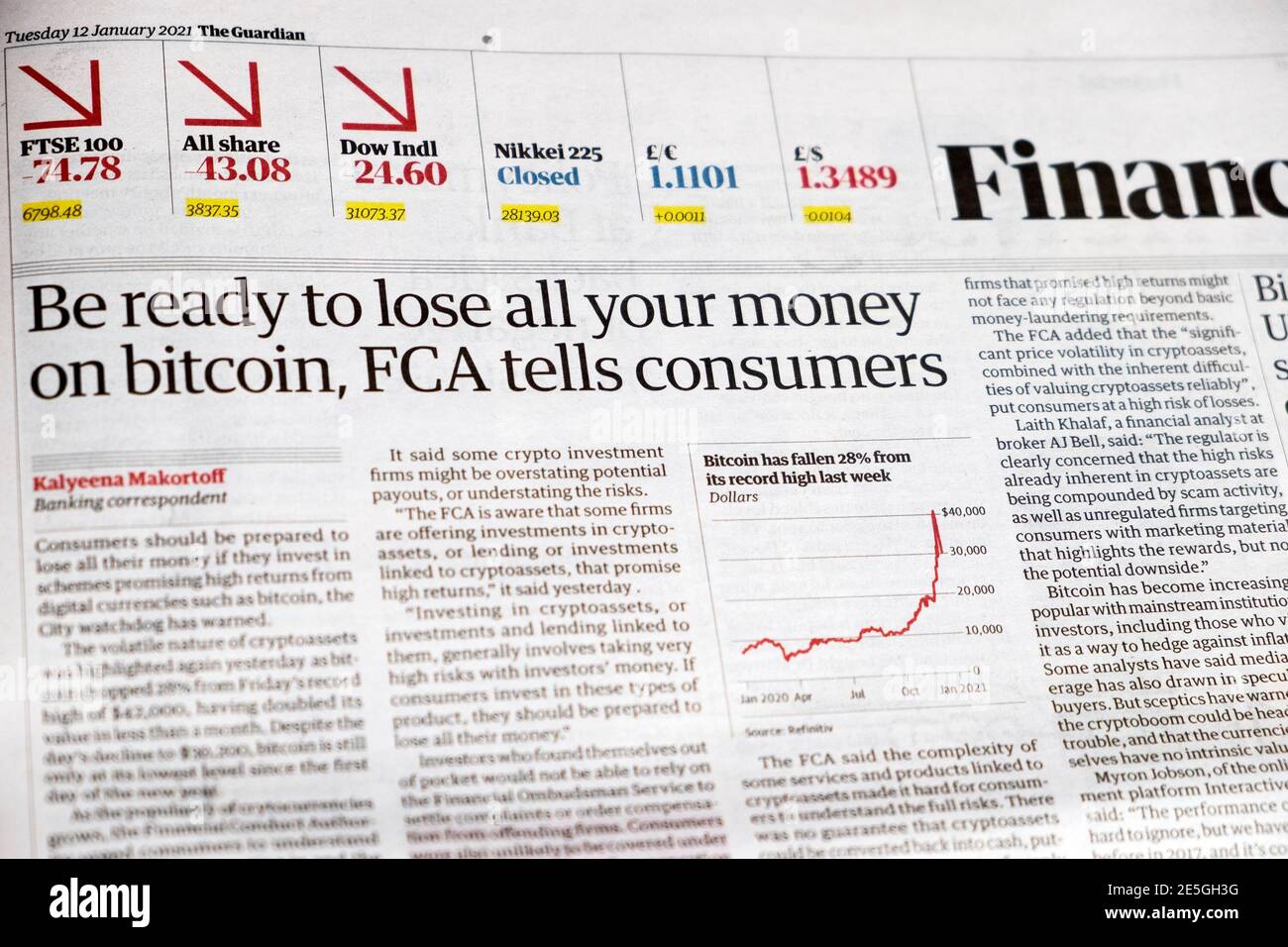Guardian money page hi-res stock photography and images - Alamy