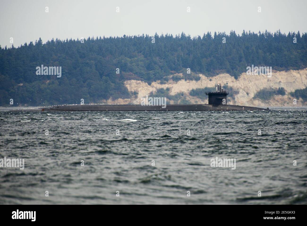 Michigan transits to Naval Base Kitsap-Bremerton 150811 Stock Photo - Alamy