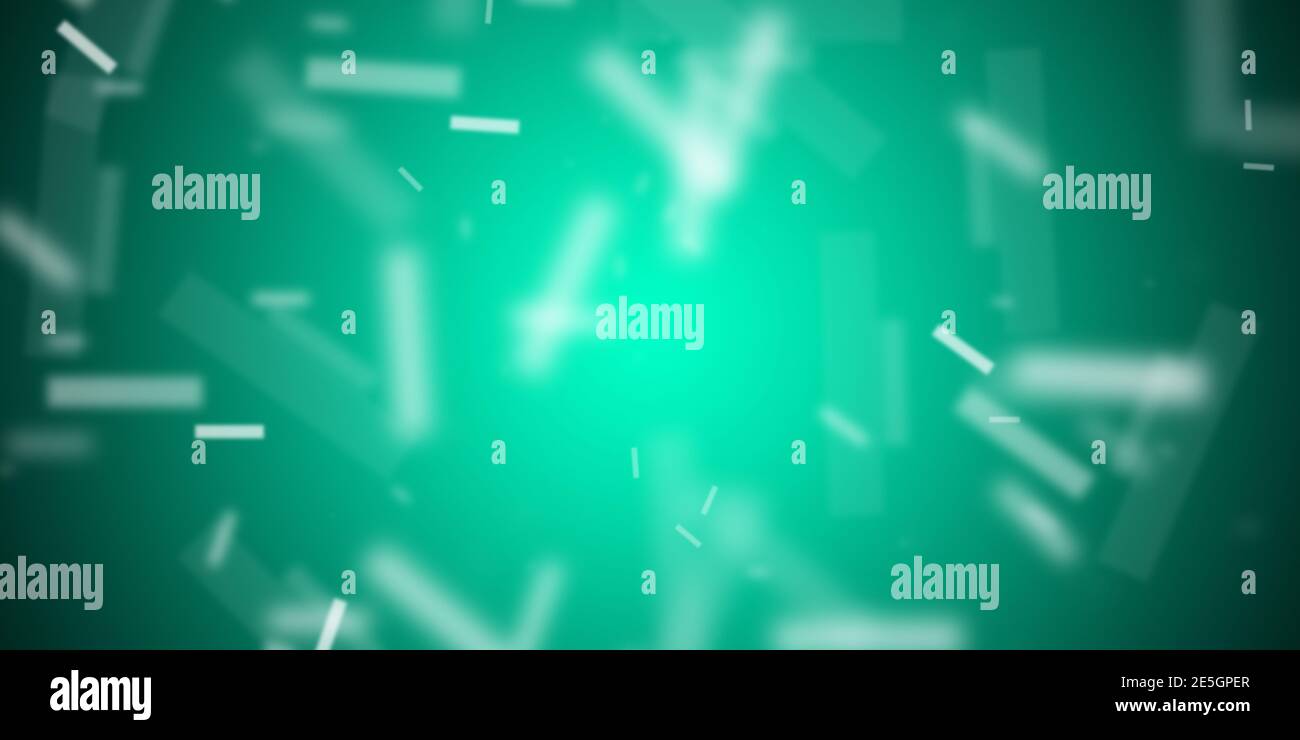 Flying rectangular shapes over light green background Stock Photo - Alamy