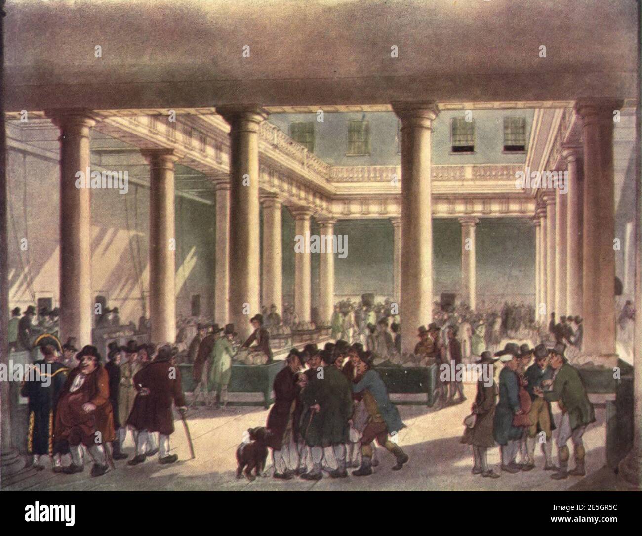 Microcosm of London Plate 033 - Corn Exchange Stock Photo - Alamy