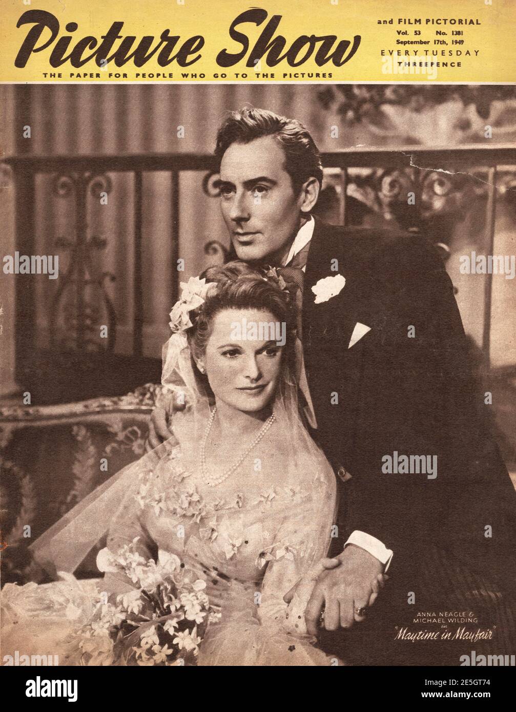 1949 Picture Show front cover Anna Neagle and Michael Wilding Stock ...