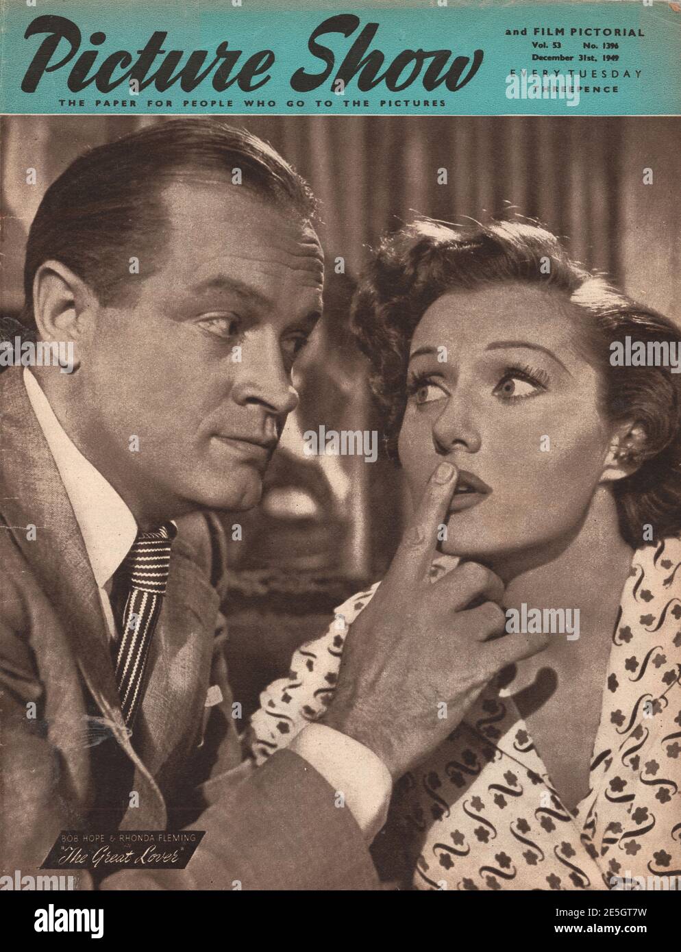 1949 Picture Show front cover Bob Hope and Rhonda Fleming Stock Photo ...