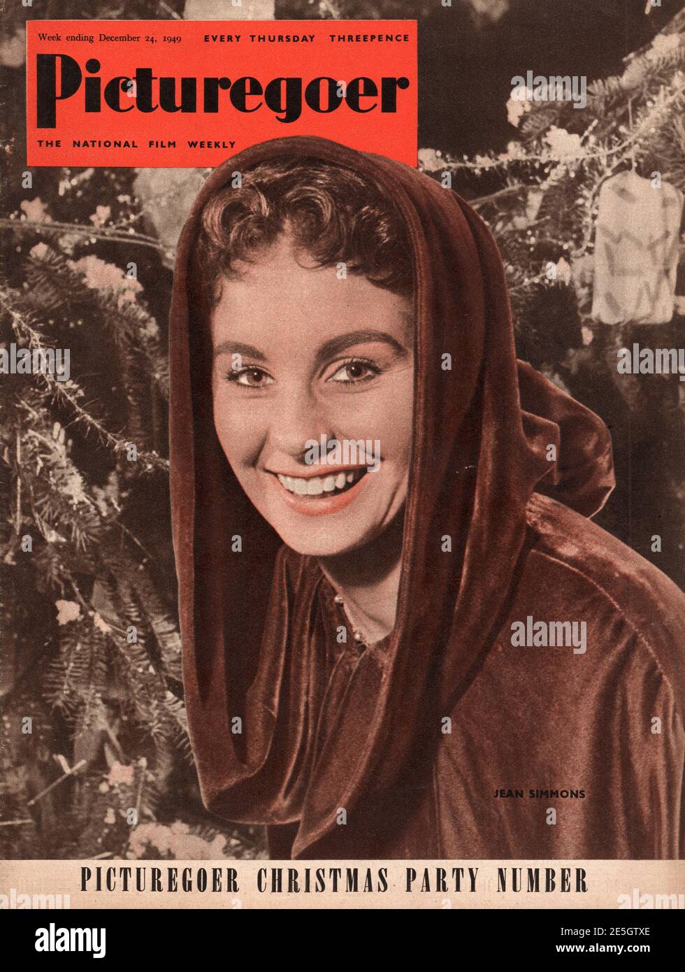 1949 Picturegoer front cover Jean Simmons Stock Photo - Alamy