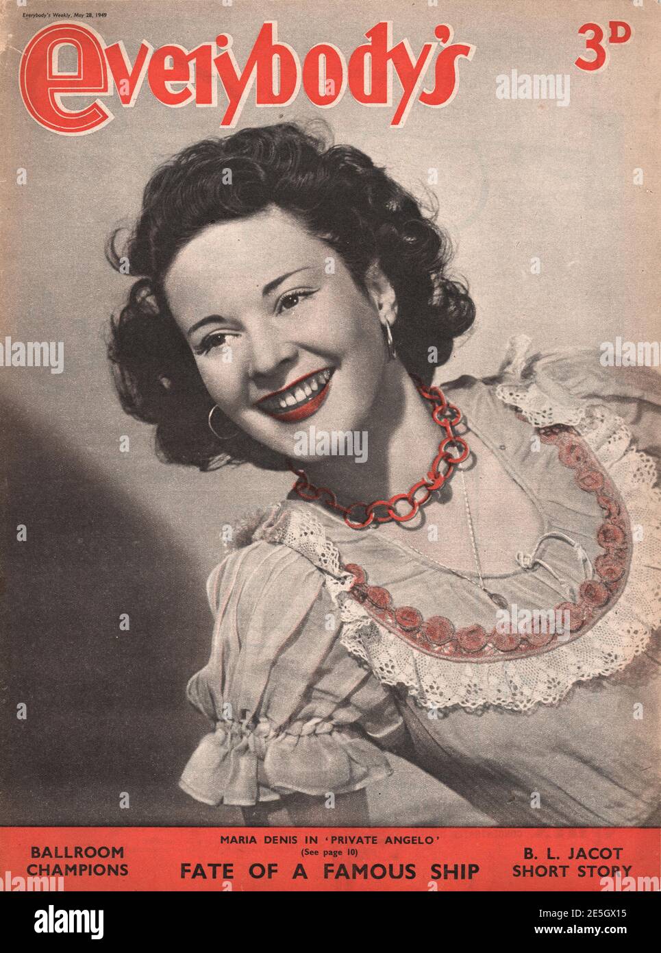 1949 Everybody's Actress Maria Denis Stock Photo - Alamy