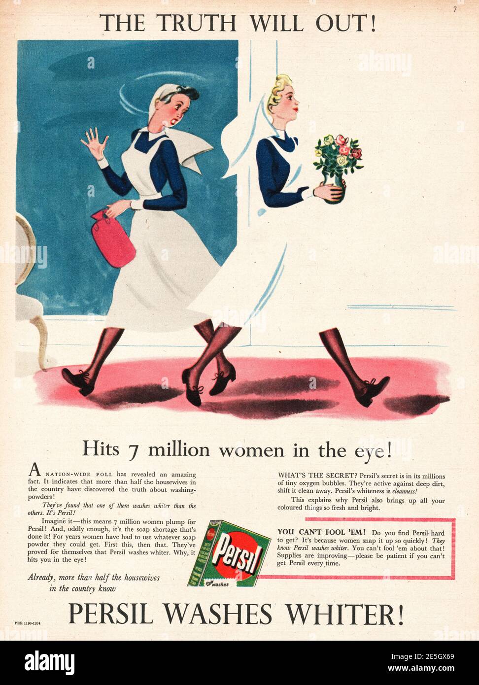 1950 UK Magazine Advert Persil washing powder Stock Photo - Alamy