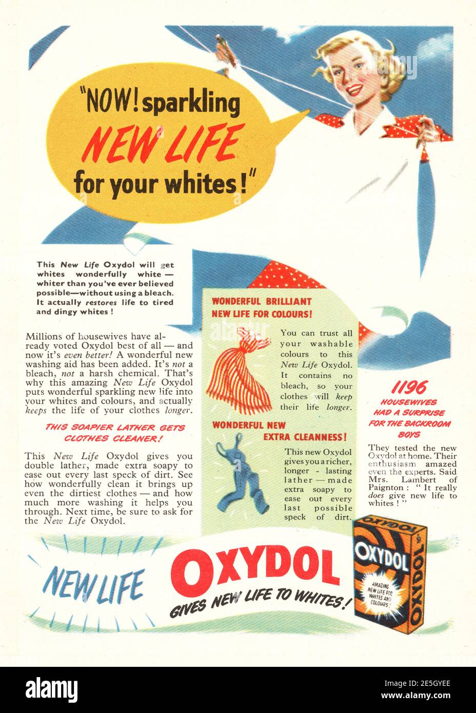 Washing powder advertisement hi-res stock photography and images - Alamy