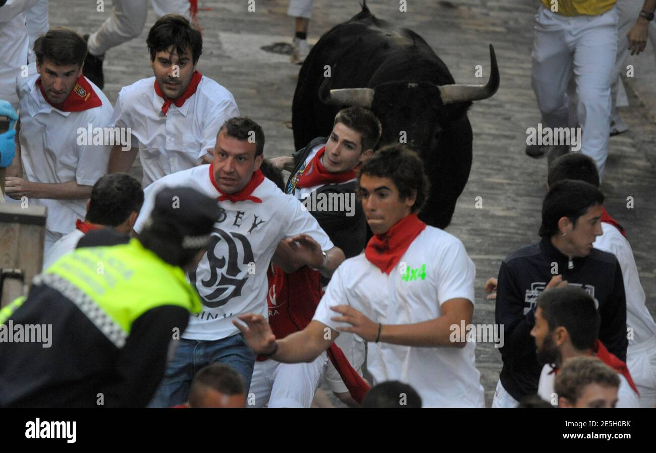 Running bull injuries hi-res stock photography and images - Alamy