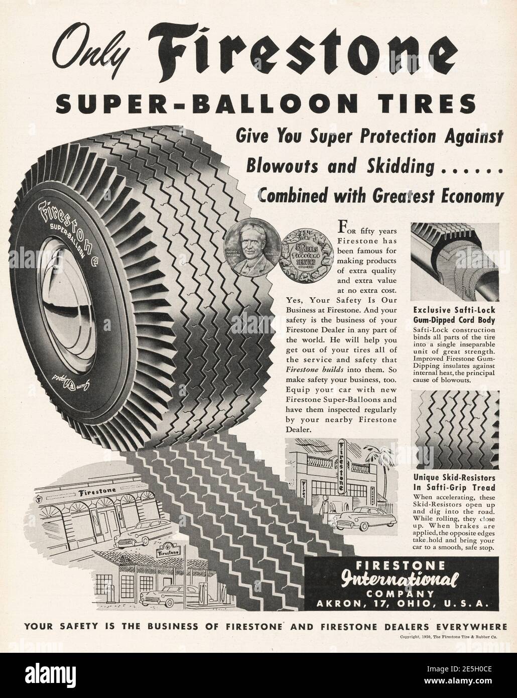 Firestone ad hi-res stock photography and images - Alamy