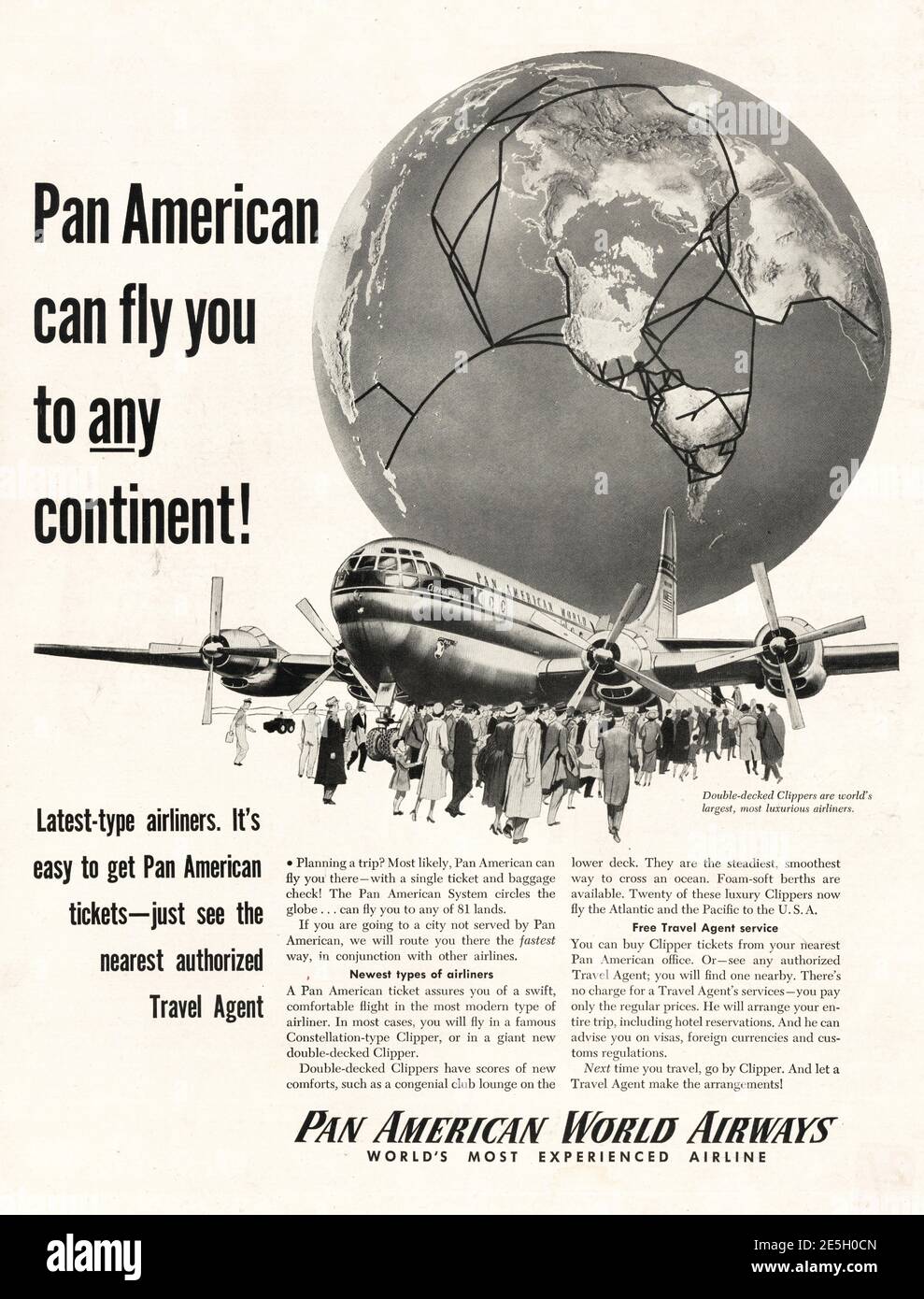Pan am advert High Resolution Stock Photography and Images - Alamy