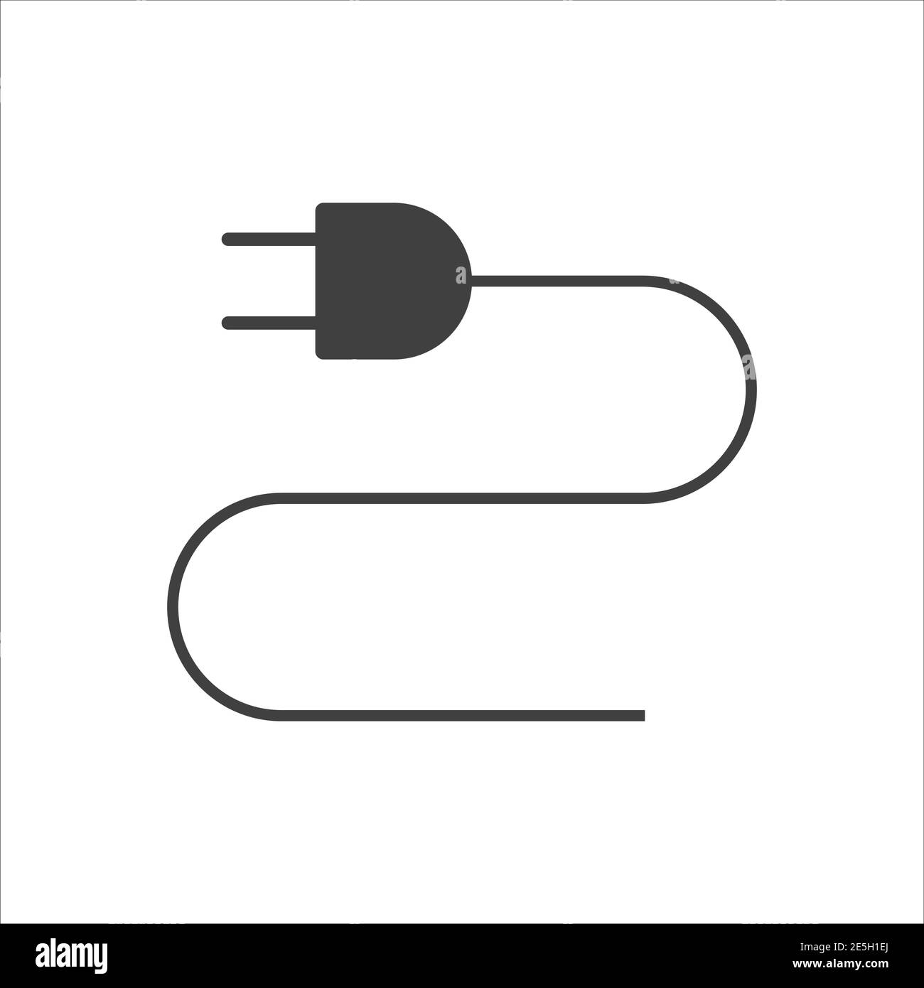 plug icon, vector illustration on white isolate Stock Vector Image ...
