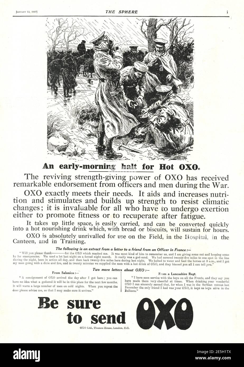 Oxo advert hi-res stock photography and images - Alamy