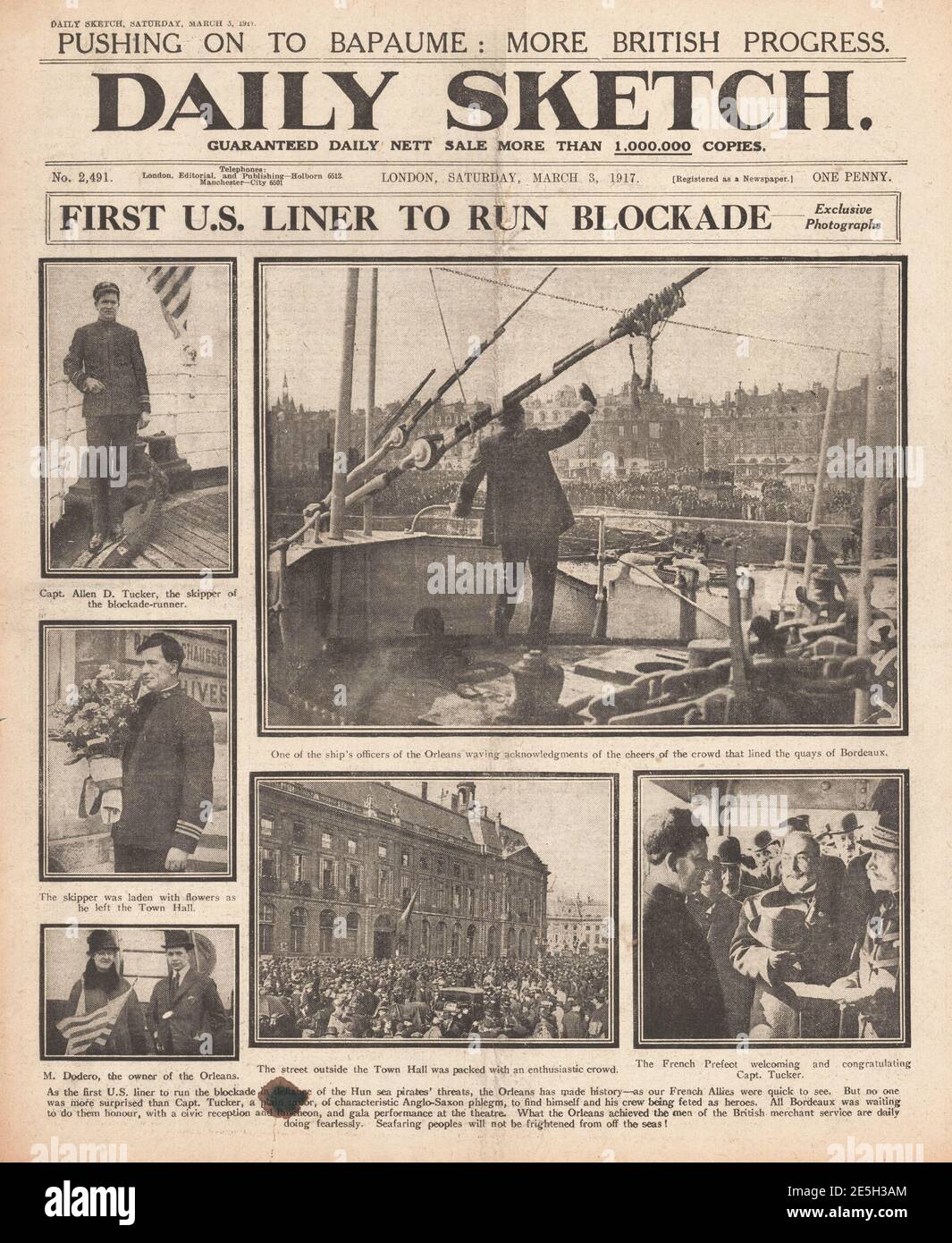 Daily sketch newspaper blockade hi-res stock photography and images - Alamy