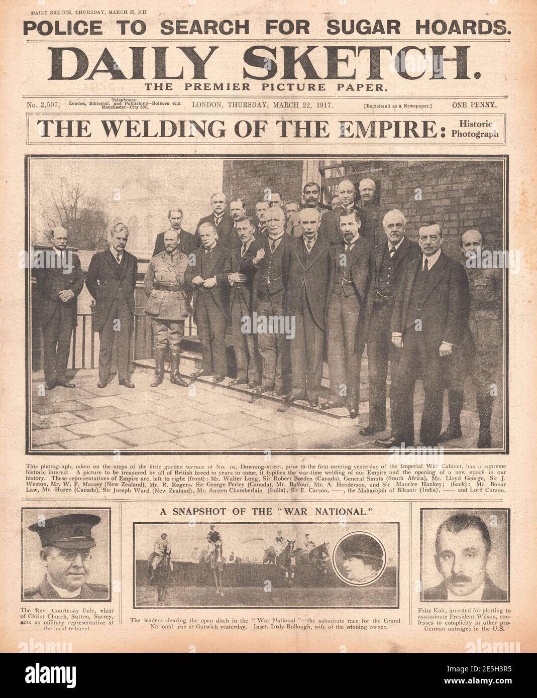 Imperial war cabinet downing street 1917 hi-res stock photography and ...