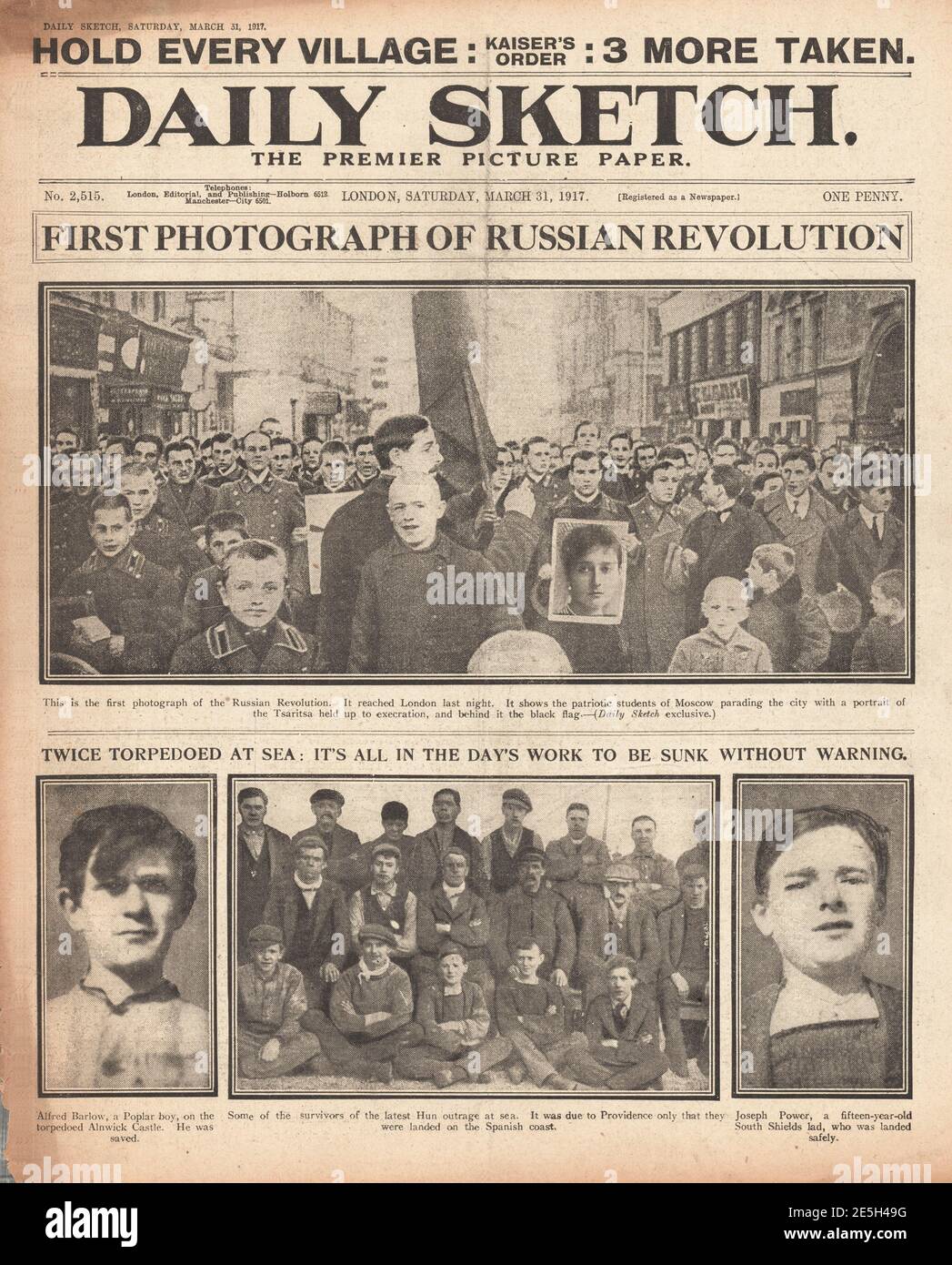 Russian newspaper revolution hi-res stock photography and images - Alamy