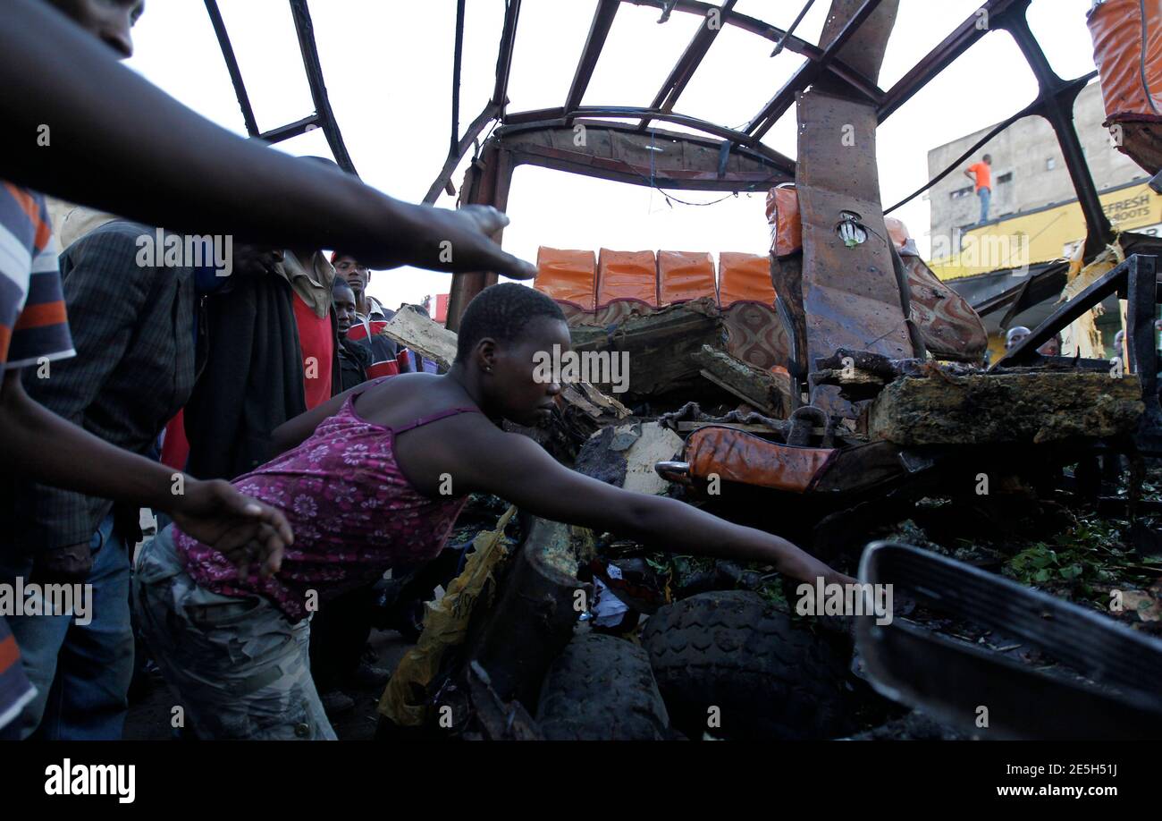 Wreckage bus hi-res stock photography and images - Alamy