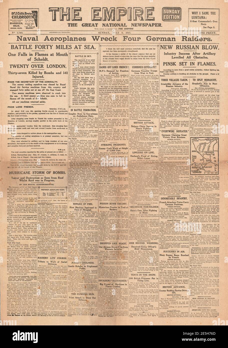 1917 The Empire Gotha Raids on London Stock Photo - Alamy