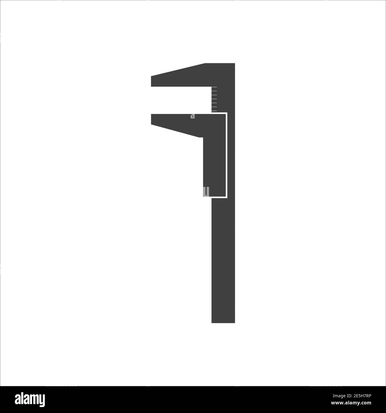 caliper symbol, engineering measurement, vernier caliper. Vector Stock ...