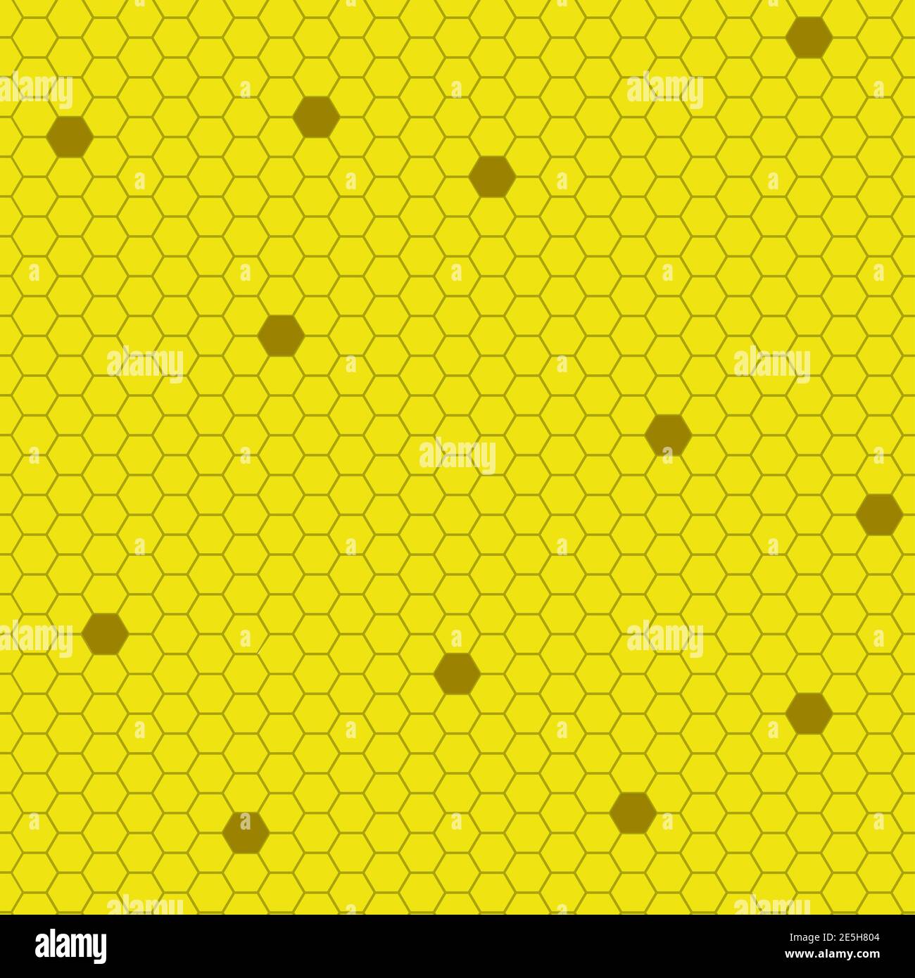 Seamless bright pattern with honeycombs. Vector on the theme of honey ...