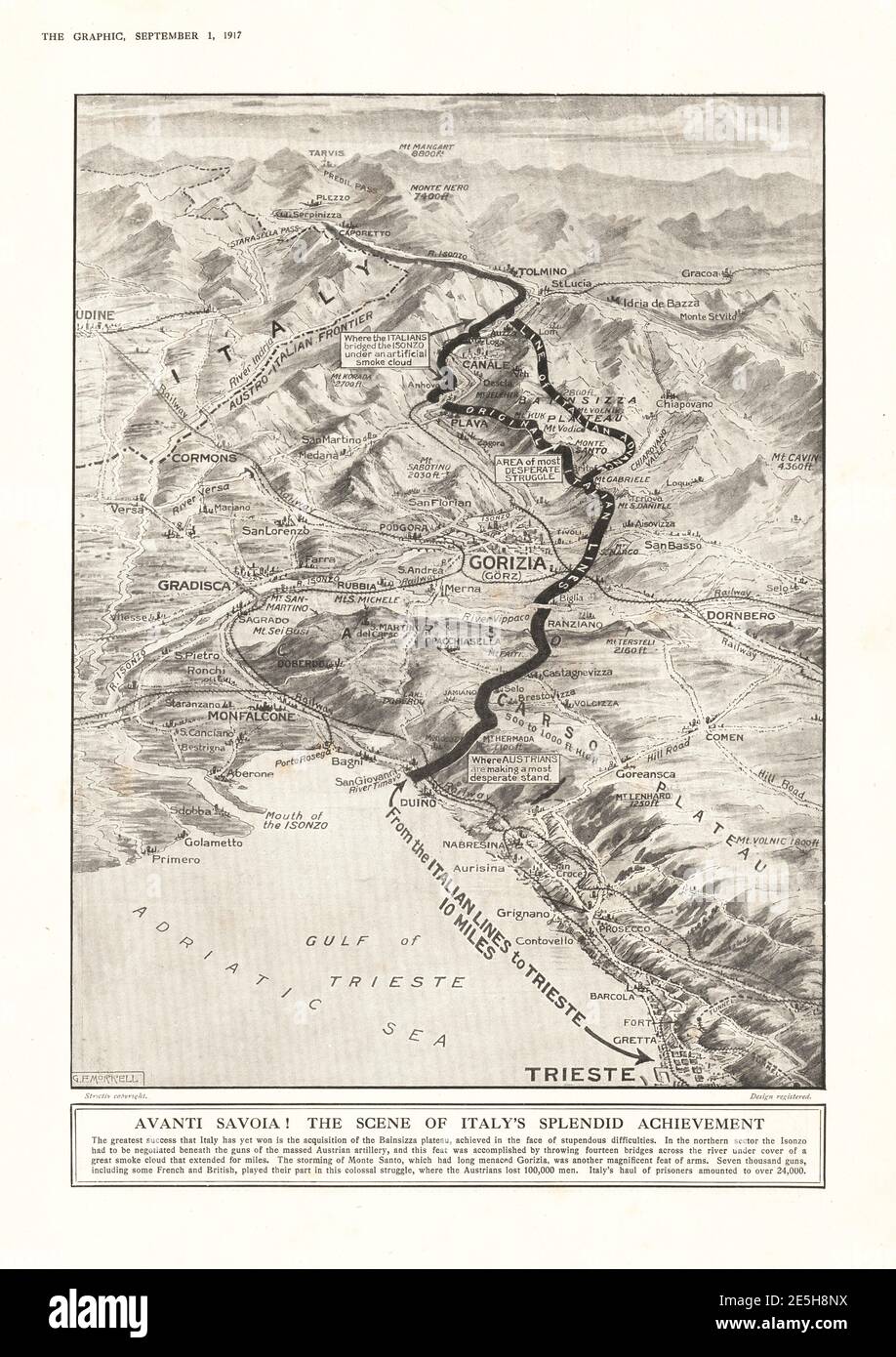 World war 1 italian front map hi-res stock photography and images - Alamy