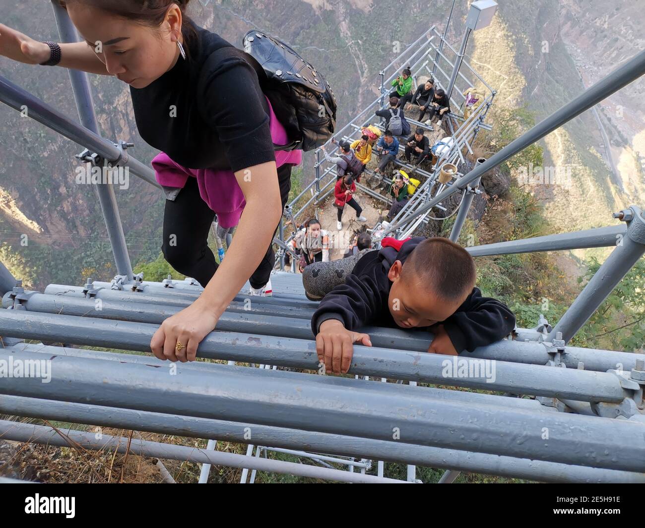 Photo taken between November 20 to November 26 shows the five-year-old ...