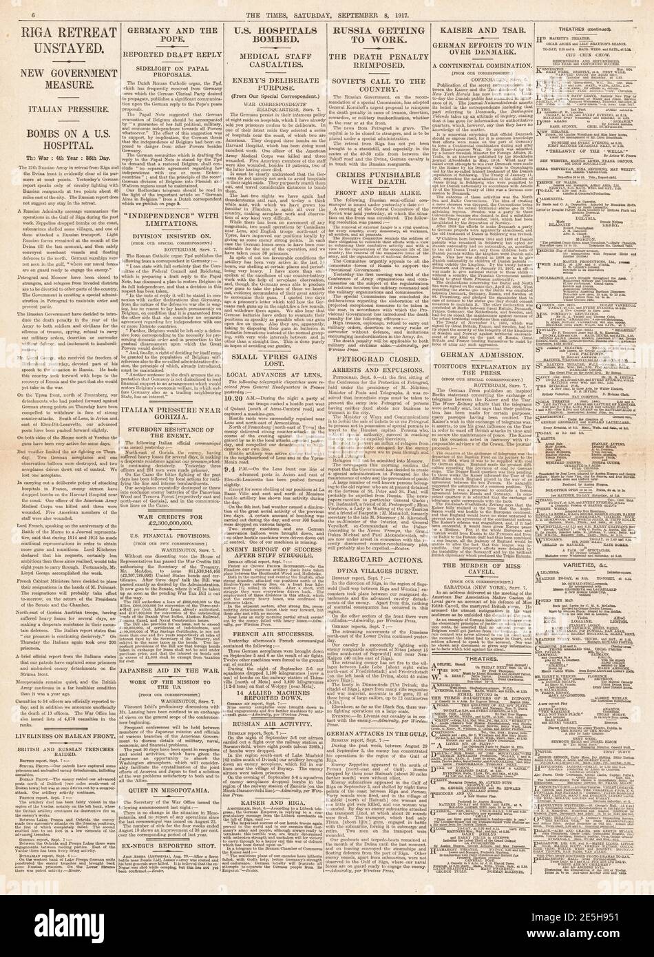 Russian newspaper 1917 hi-res stock photography and images - Alamy